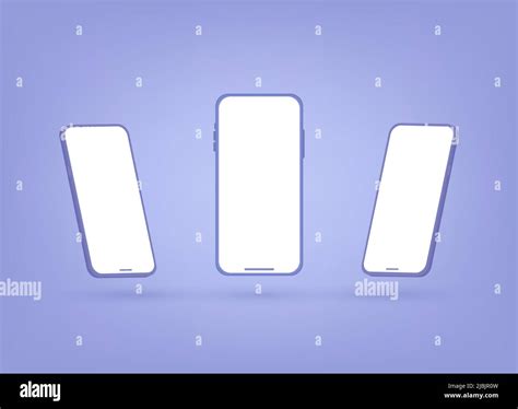 Smartphone Interface Empty Screen 3d Illustration Stock Vector Image And Art Alamy