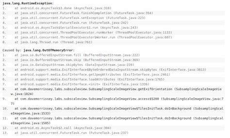 Outofmemoryerror · Issue 369 · Davemorrisseysubsampling Scale Image View · Github