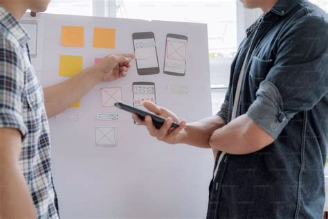 웹 디자이너 휴대 전화에 대한 Ux Ui 디자이너 계획 응용 프로그램 사진 Unsplash의 태국 이미지