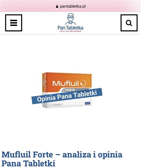 Mufluil Forte - analiza i opinia Pana Tabletki - Pan Tabletka | Ios ...