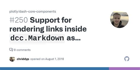 support for rendering links inside `dcc markdown` as `dcc link` for