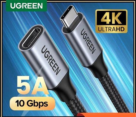 ᐉ Кабель Ugreen Us372 Thunderbolt 3 Type C To Type C 0 5 м 80810 • Купить в Киеве Украине