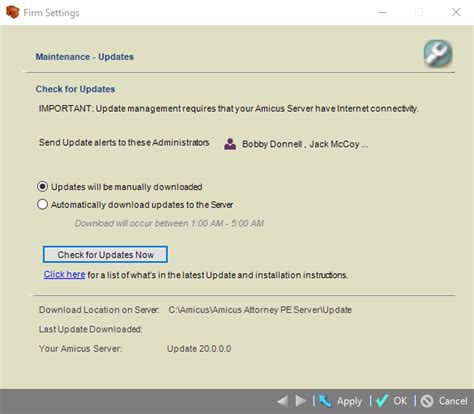 Updating Amicus By Caret V20 Abacusnext Client Services