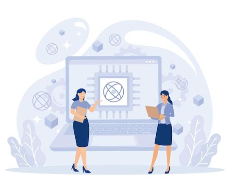 Premium Vector Quantum Computing Concept Optical Technology Photonics Research