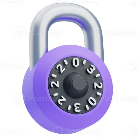 3d Combination Lock For Enhanced Security 51796576 Png