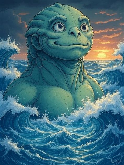 Umibōzu 海坊主 The giant sea spirit Japanese Mystical Creatures