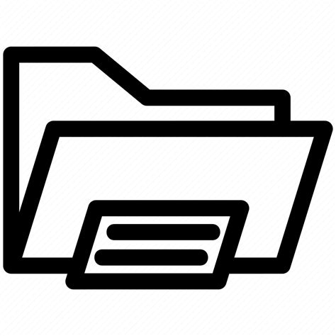 Folder Empty File Document Page Office Icon Download On Iconfinder