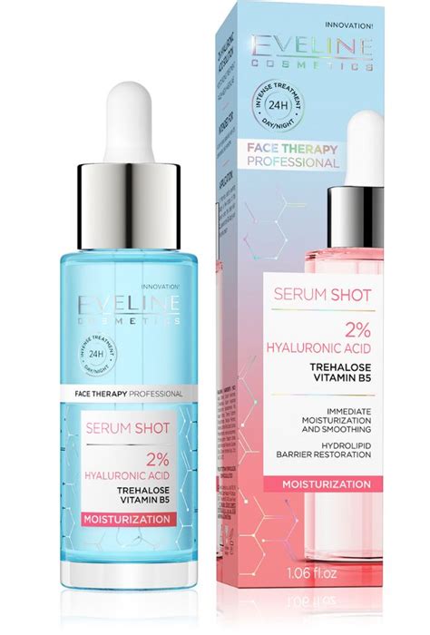 Eveline Serum Shot СЕРУМ ЗА ЛИЦЕ ШИЯ ДЕКОЛТЕ С 2 ХИАЛУРОНОВА КИСЕЛИНА Glamor