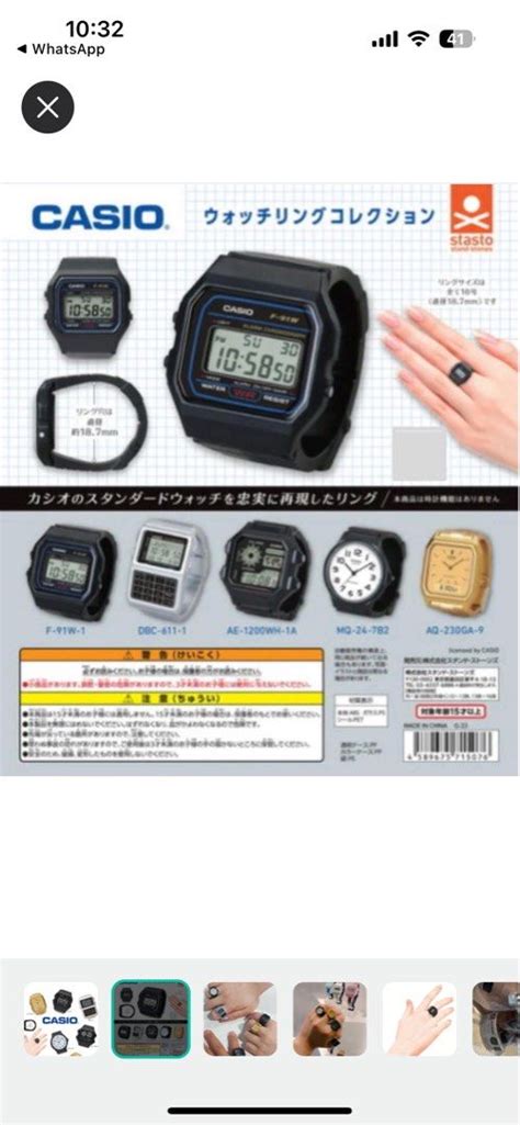 Casio Miniature Ring Watch Womens Fashion Watches And Accessories