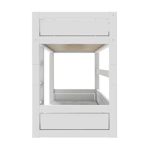 Lit superposé bas 90x200cm Lifetime white Abitare