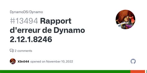 Rapport Derreur De Dynamo 21218246 · Issue 13494 · Dynamodsdynamo