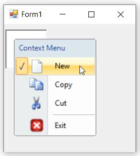 Margin And Shadow In WinForms ContextMenuStrip Control Syncfusion