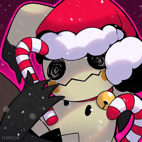 Mimikyu Christmas Red Owned By Keiirosart Cute Pokemon Wallpaper
