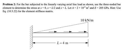 Answer Problems 1 And 2 Problem 1 For The Two Noded