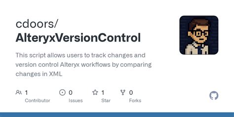 github cdoors alteryxversioncontrol this script allows users to