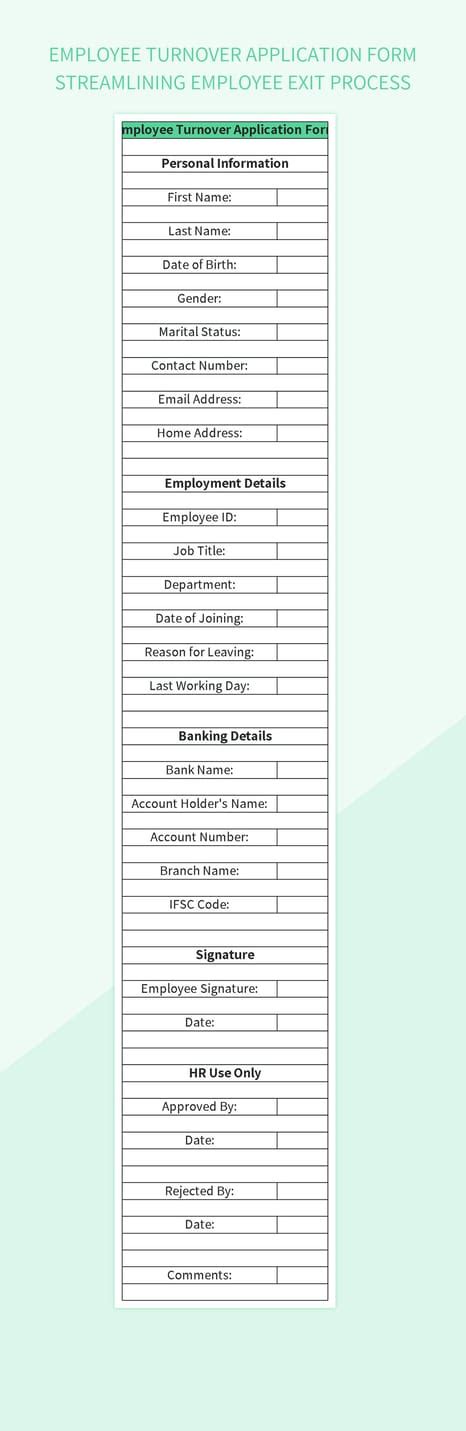 Free Employee Turnover Templates For Google Sheets And Microsoft Excel Slidesdocs