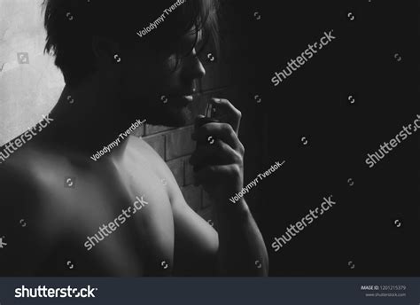 Sexy Man Handsome Unshaven Macho Naked Foto Stock Editar Agora