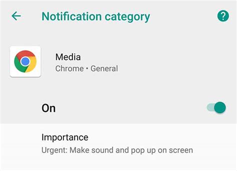 Enable Notification Importance Controls On Android