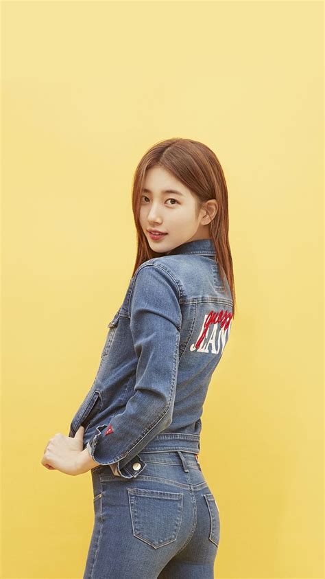 수지 게스 오리지널스 폰 배경화면 잠금화면 한국 여자 패션 여성 청바지 패션 여자 패션