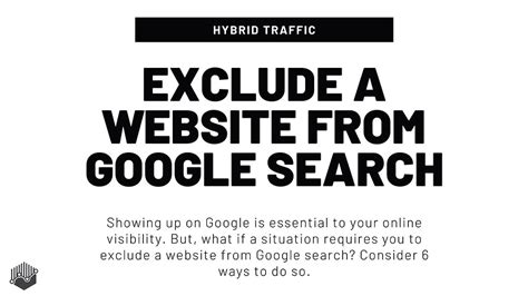 How To Exclude A Website From Google Search