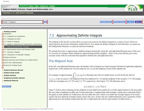 7 5 Approximating Definite Integrals