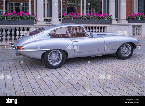 1960s E Type Jag Jaguar Parked In London It Is In Pristine Condition And An Excellent