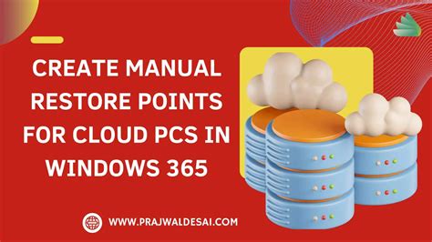 create manual restore points for cloud pcs in windows 365
