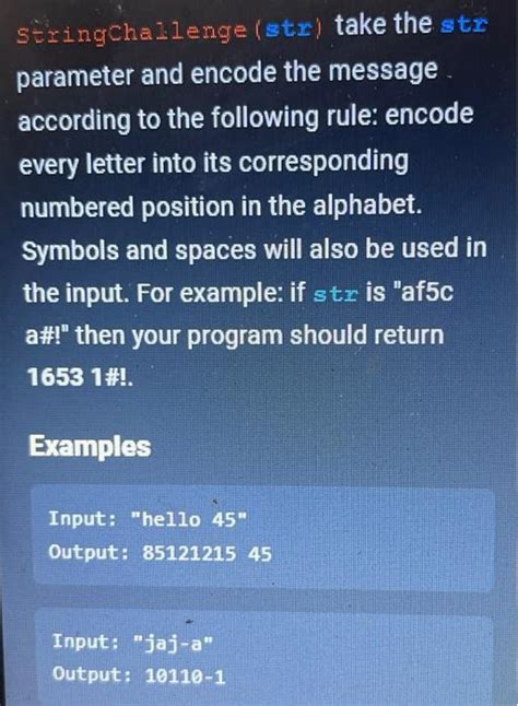 Solved Stringchallenge Stx Take The Str Parameter And