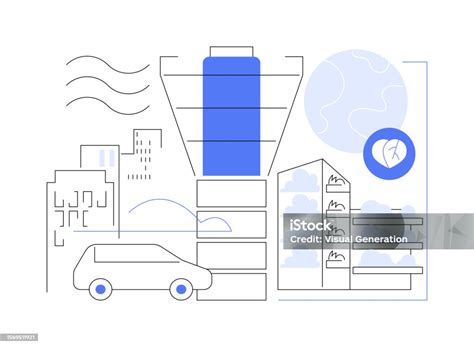 Urban Air Purification Abstract Concept Vector Illustration Stock