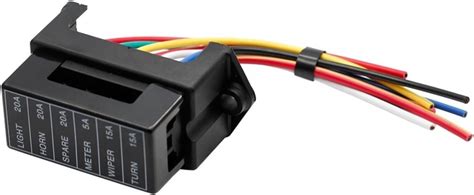 sibble 6 way dc 12v volt fuse box block holder atc ato 2 input 6 output