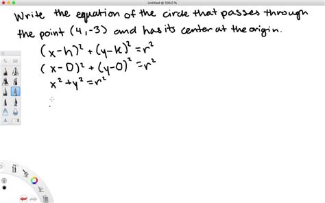 Solvedwrite The Equation Of The Circle That Passes Through The Given Point And Has A Center At