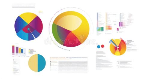 Colorful Data Visualization And Charts Generated Using Ai Stock Illustration Illustration Of