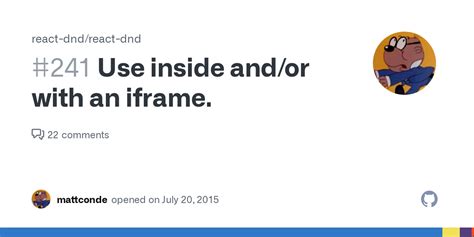 Use Inside And Or With An Iframe Issue 241 React Dnd React Dnd GitHub