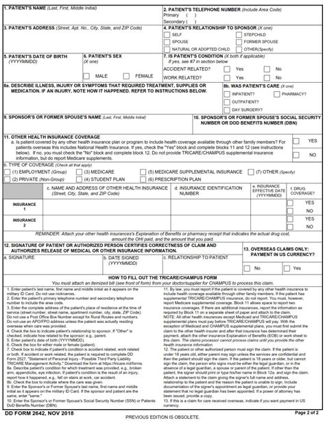 Dd Form 2842 Printable Form 2025