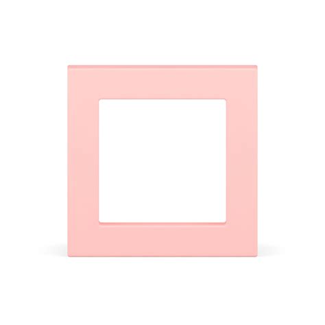 Pink Squared Regular Boundary Wide Edge Construction Basic Foundation 3d Element Realistic