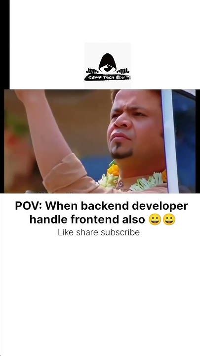 Backend Developer Handle Frontend Programmers Memes Programmerslife Programmerlife