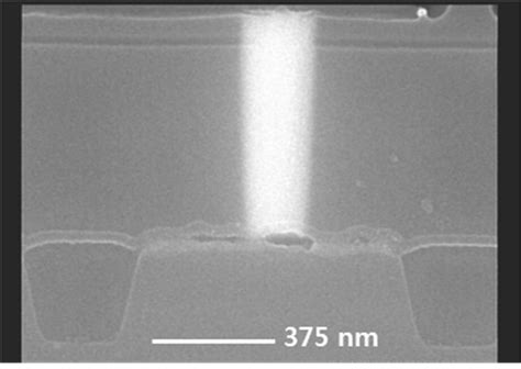 Cross Section Sem Image Of Specimens Treated With A Buffered Oxide Etch