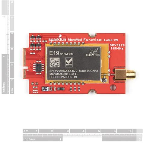 Placa de função Sparkfun MicroMod LoRa Opencircuit