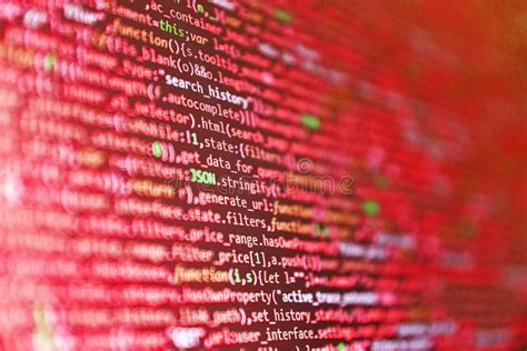 Programming Source Code Abstract Screen Of Software Developer Rnn