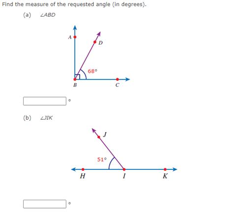 Solved Find The Measure Of The Requested Angle In Degrees Chegg Com