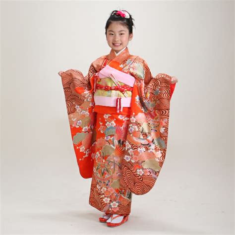 七五三 レンタル 女の子 5～7歳 七五三着物 7歳 七五三着物7歳 朱色 鶴てまり 卒園式 結婚式 Nt 122 七五三レンタル 女の子