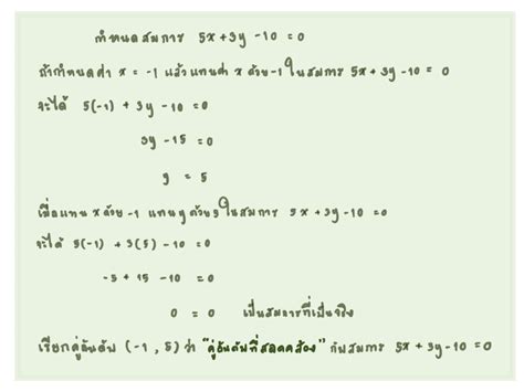 กราฟของสมการเชิงเส้นสองตัวแปร Nockacademy