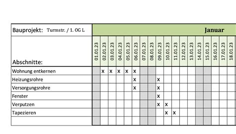 Bauzeitenplan Mit Excel Erstellen [kostenlose Vorlagen]