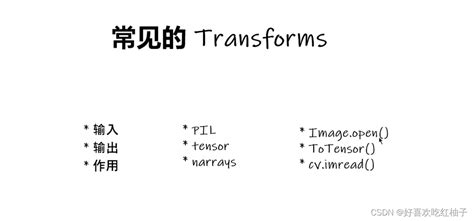 pytorch初学笔记四常见的Transforms使用ToTensorNormalizeResizeCompose