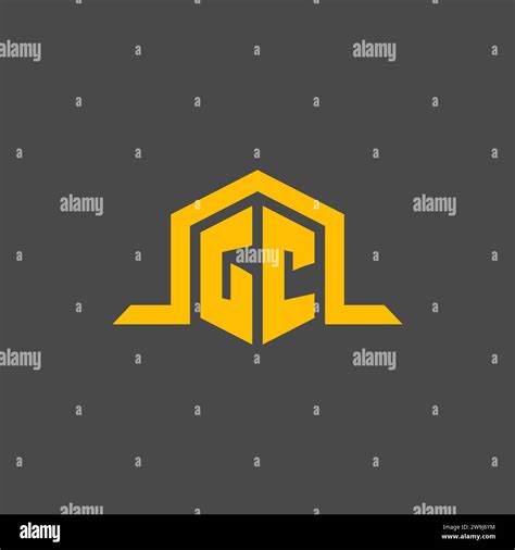 Gc Monogram Initial Logo With Hexagon Style Design Ideas Stock Vector Gc Monogram Initial Logo With Hexagon Style Design Ideas Stock Vector
