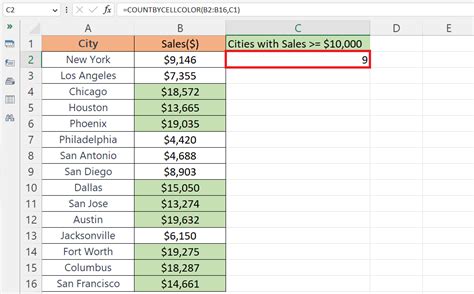 How To Count The Number Of Colored Cells In Microsoft Excel SpreadCheaters