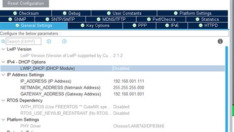 why is my lwip ping test for stm32f767zi giving me