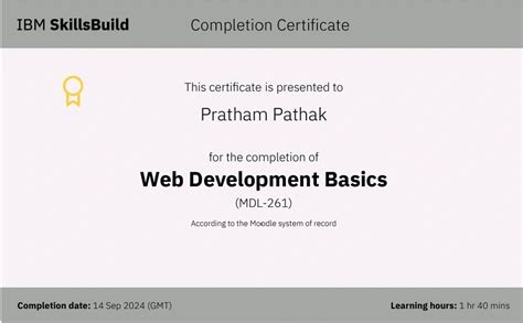 Pratham Pathak On Linkedin Webdevelopment Ibmskillsbuild Learningjourney Codingskills…