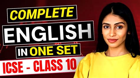 Class 10 English One Shot Set Icse Icse Youtube