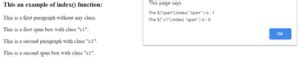 JQuery Index Returning The Index Of The Specific Element